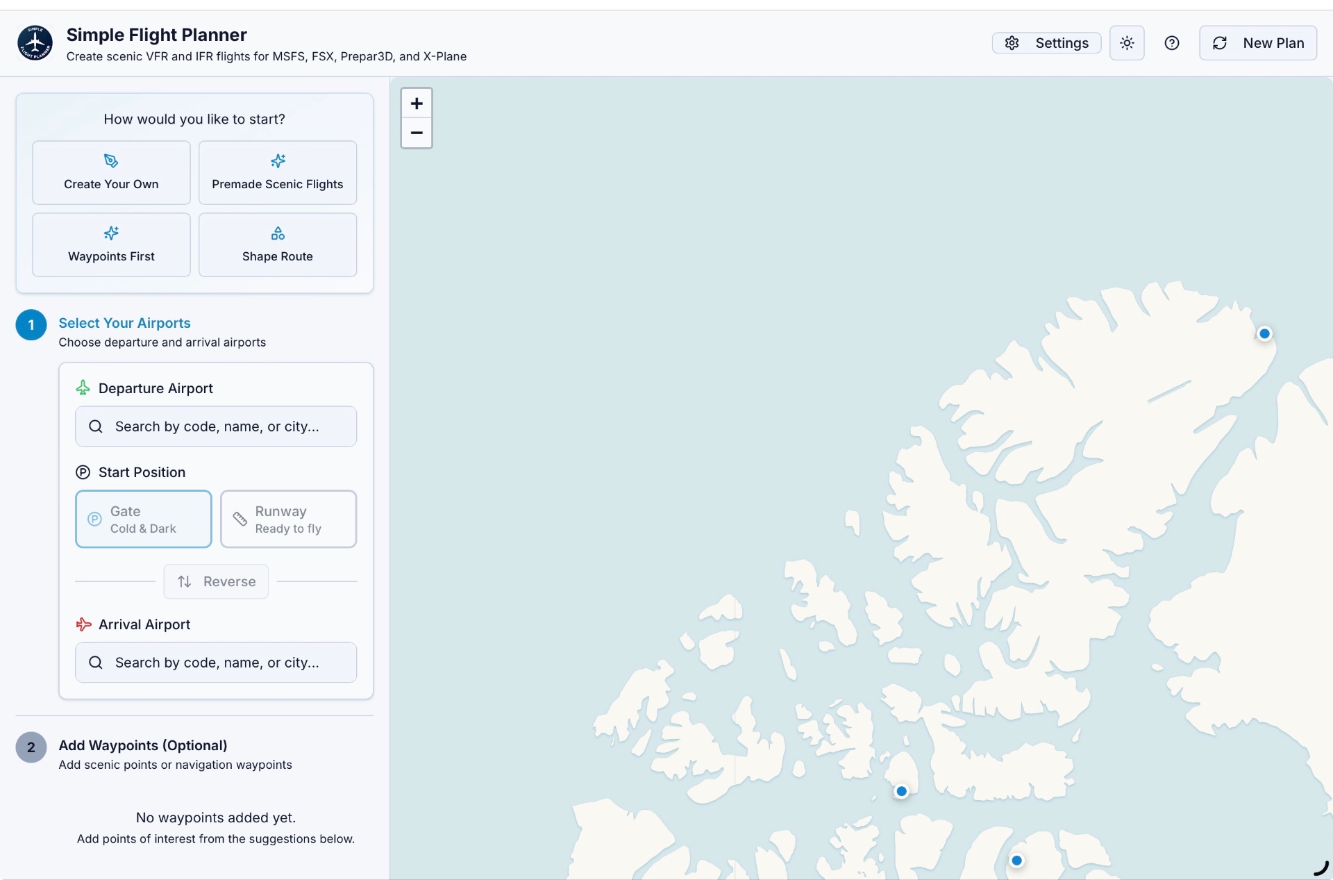 Simple Flight Planner for MSFS, FSX, P3D & X-Plane